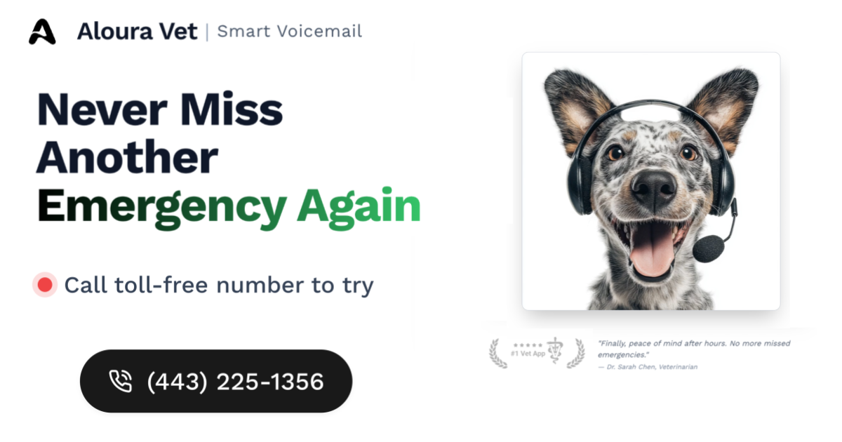 Aloura Vet - Smart Voicemail for Veterinary Clinics